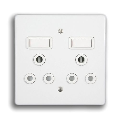 CRABTREE 4X4 DOUBLE SOCKET | LITE-GLO