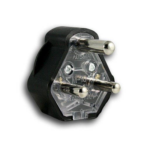 16A BLACK RUBBER PLUGTOP | LITE-GLO