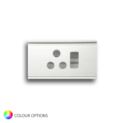 STEEL POWER SKIRTING SOCKET COVER