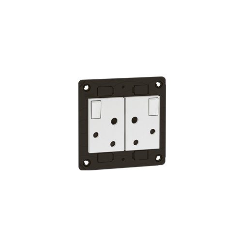 CRABTREE 4X4 DOUBLE SOCKET | LITE-GLO