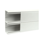PVC DOUBLE COMPARTMENT POWER SKIRTING, WHIITE